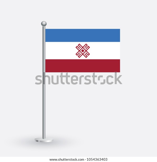 Mari Flag National Flag Mari On Stock Vector (Royalty Free) 1054363403 ...