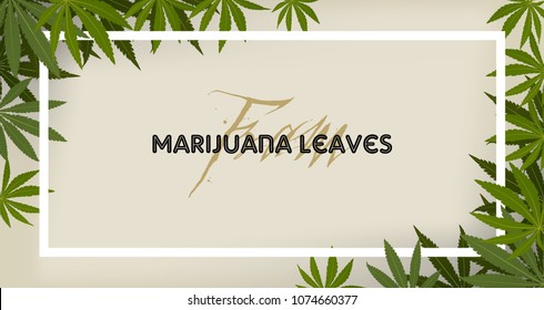 10,252 Weed leaf frame Images, Stock Photos & Vectors | Shutterstock