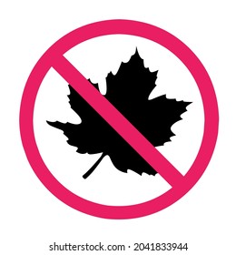 Marijuana Leaf Ban Symbol On White Stock Vector (Royalty Free ...
