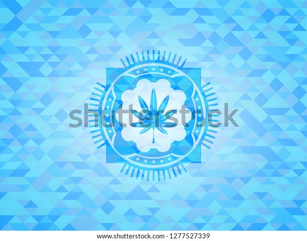 Marijuana Leaf Weed Icon Inside Realistic Stock Vector (Royalty Free ...