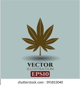 Marijuana Leaf Weed Symbol Stock Vector (Royalty Free) 391815040 ...