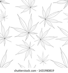 Marijuana On Grunge Background Texture Seamless Stock Vector (Royalty ...
