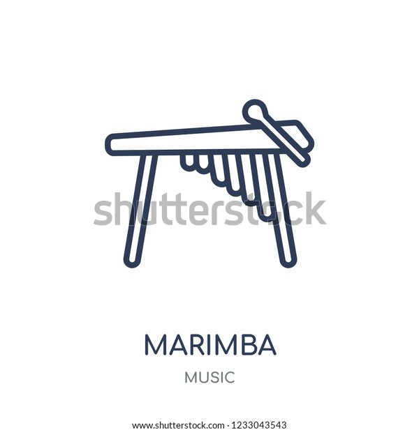 Marimba Icon Marimba Linear Symbol Design Stock Vector (Royalty Free ...