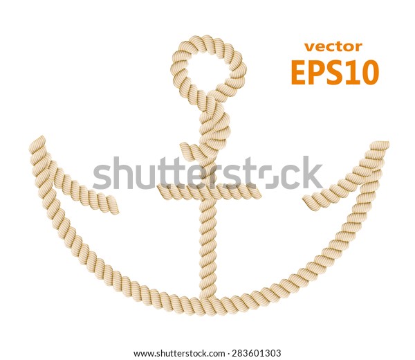 Marine Anchor Rope Design Element Vector Stock Vector (Royalty Free ...