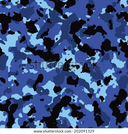 Marine Blue Seamless Camo Texture Vector Stock Vector (Royalty Free ...