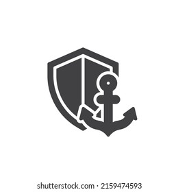 Marine Insurance Vector Icon Filled Flat Stock Vector (Royalty Free ...