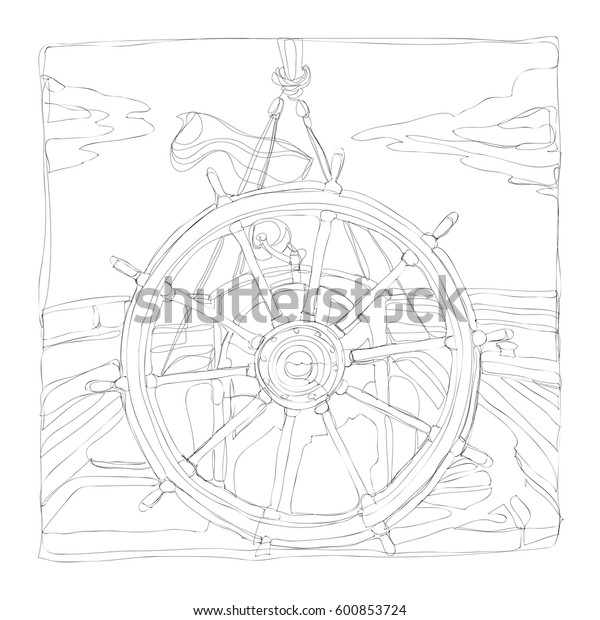 Marine Life Line Art Continuous Line 库存矢量图（免版税）600853724 | Shutterstock