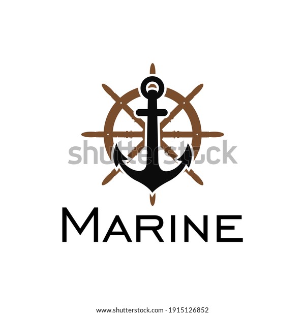 Marine Logo Vector Art Graphics Stock Vector (Royalty Free) 1915126852