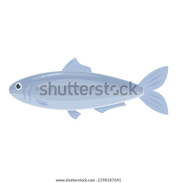 Marine Sardine Icon Cartoon Vector Fish Stock Vector (Royalty Free ...