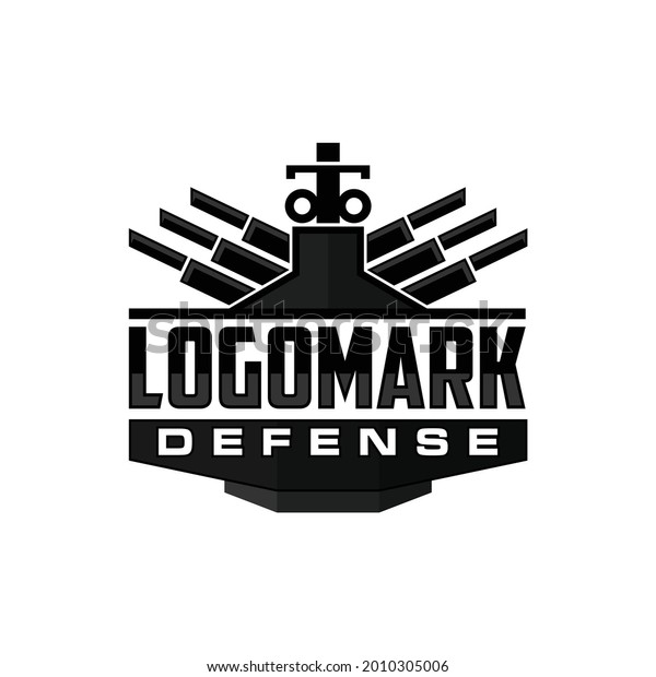 Marine Security Icon Warship Logo Design Stock Vector (Royalty Free ...