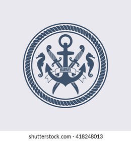 Maritime Symbol Vector Illustration Stock Vector (Royalty Free ...