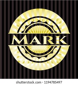 Mark Gold Emblem Stock Vector (Royalty Free) 1194785497 | Shutterstock