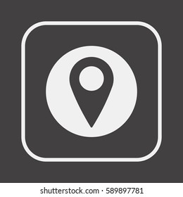 Geo Icon Button Geo Icon Modern Stock Vector (Royalty Free) 587668916 ...
