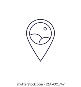 Mark Target Outline Icon Vector Stock Vector (Royalty Free) 2147001749 ...