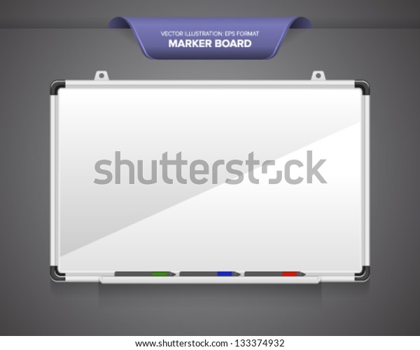 Marker Board Whiteboard Markers Isolated On Stock Vector (Royalty Free ...