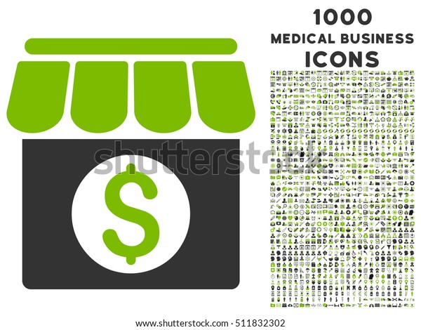 Market Building Vector Bicolor Icon 1000 Stock Vector (Royalty Free ...