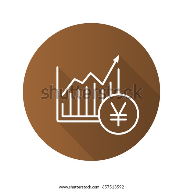 Market Growth Chart Flat Linear Long Stock Vector (Royalty Free ...