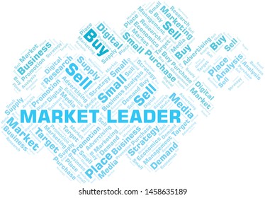 Market Leader Word Cloud Vector Made Stock Vector (Royalty Free ...