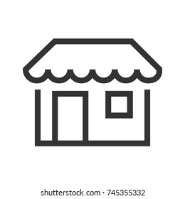 Shop Front Icon: vector de stock (libre de regalías) 763200817 ...