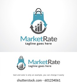 Market Rate Logo Template Design Vector Stock Vector (Royalty Free ...