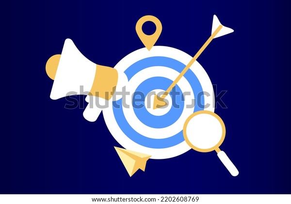 Market Segmentation Adverts Target Market Target Stock Vector (Royalty ...