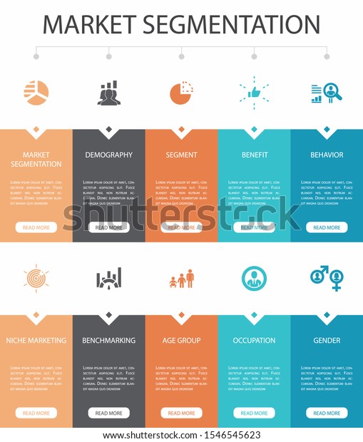 Market Segmentation Infographic 10 Steps Ui Stock Vector (Royalty Free ...