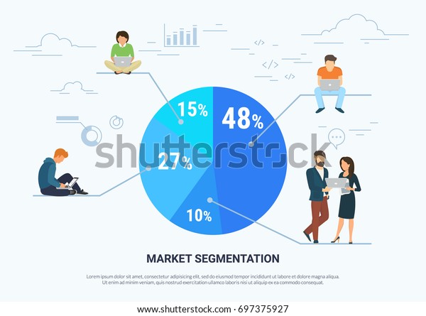 Market Segmentation Infographic Vector Illustration Professional Stock ...