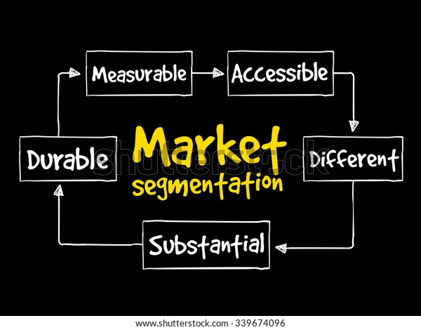 Market Segmentation Mind Map Business Concept Stock Vector (Royalty ...