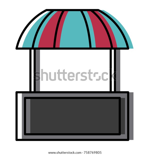 Market Stall Symbol Icon Vector Illustration Stock Vector (Royalty Free ...