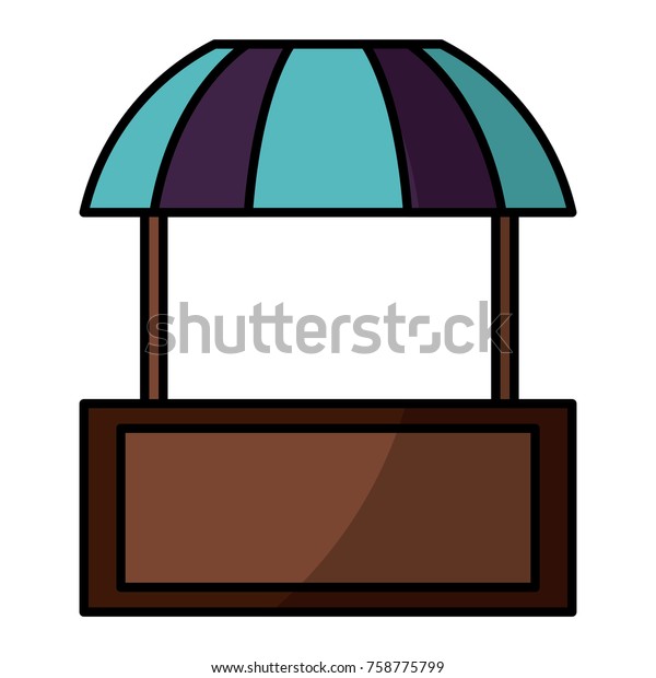 Market Stall Symbol Icon Vector Illustration Stock Vector (Royalty Free ...