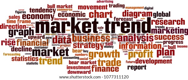 Market Trend Word Cloud Concept Vector Stock Vector (Royalty Free ...