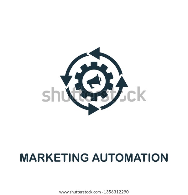 Marketing Automation Icon Creative Element Design Stock Vector (Royalty ...