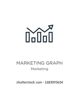 Marketing Graph Icon Thin Linear Marketing Stock Vector (Royalty Free ...