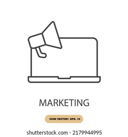 Marketing Icons Symbol Vector Elements Infographic Stock Vector ...