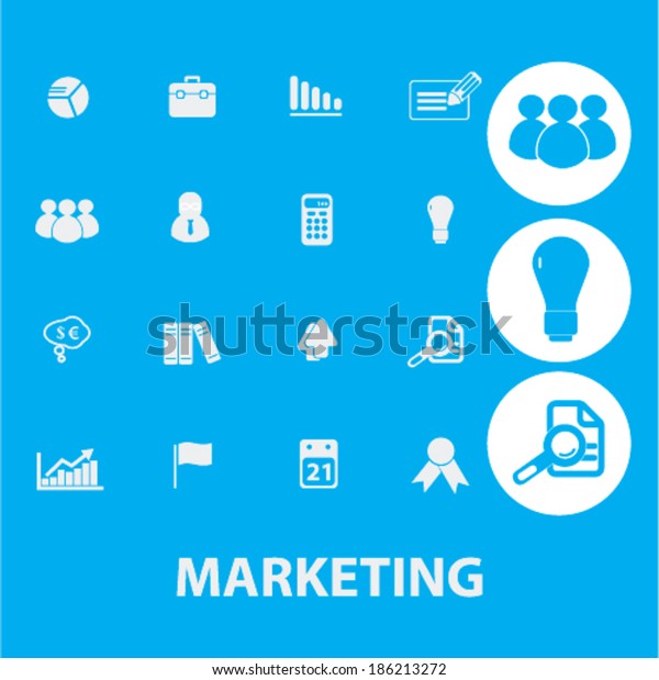 Marketing Management Icons Set Vector Stock Vector (Royalty Free ...