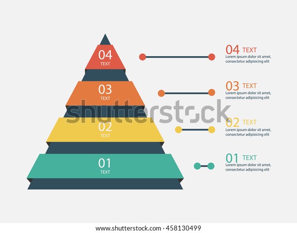 Marketing Pyramid Vector Infographic Stock Vector (Royalty Free) 458130499