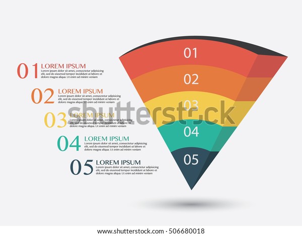 Marketing Pyramid Vector Infographic Stock Vector (Royalty Free) 506680018