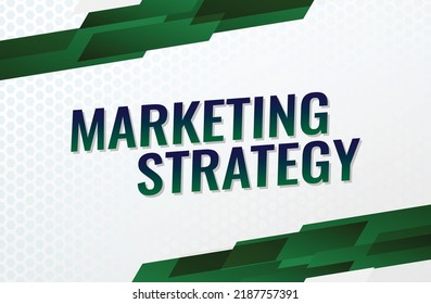 Marketing Strategy Word Concept Vector Illustration Stock Vector ...