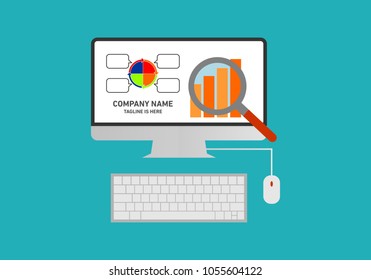 Marketing Technology Computer Logo Stock Vector (Royalty Free ...