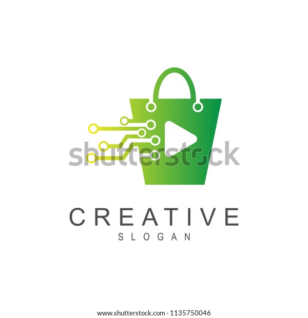 Marketing Technology Logo Web Store Logo Stock Vector (Royalty Free ...