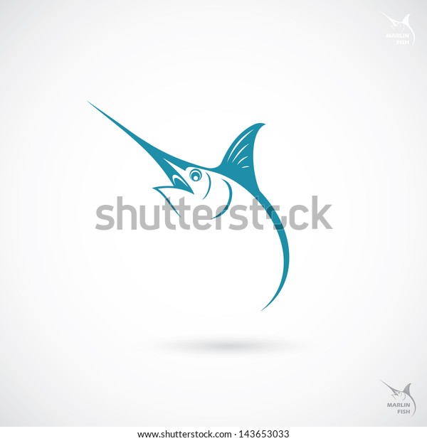 Marlin Fish Sign Vector Illustration Stock Vector (Royalty Free) 143653033