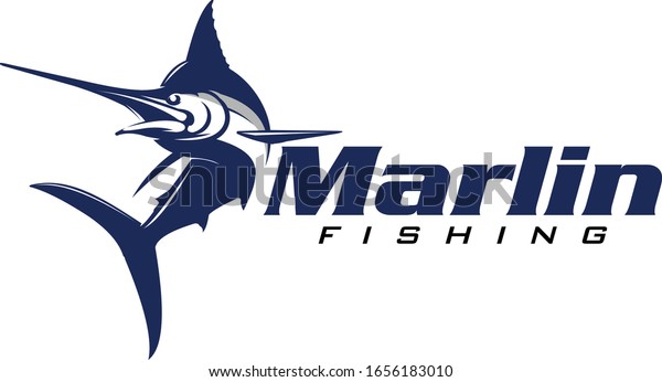 Marlin Logo Unique Modern Marlin Jumping Stock Vector (Royalty Free ...