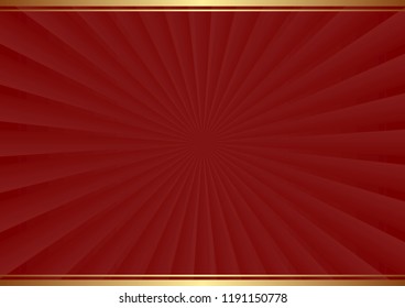 Maroon Background Golden Border Stock Vector (Royalty Free) 1191150778 ...