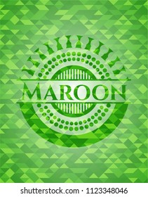 Maroon Green Emblem Mosaic Background Stock Vector (Royalty Free ...