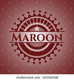Maroon Retro Red Emblem Stock Vector (Royalty Free) 655564168 ...