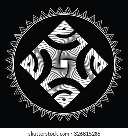 Marquesan Cross Symbol Which Used Polynesian: เวกเตอร์สต็อก (ปลอดค่า ...