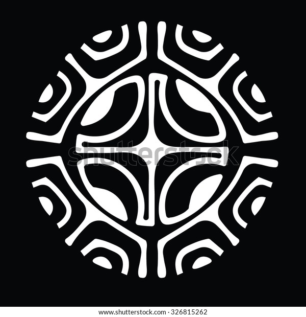 Marquesan Cross Symbol Which Used Polynesian Stock Vector (Royalty Free ...