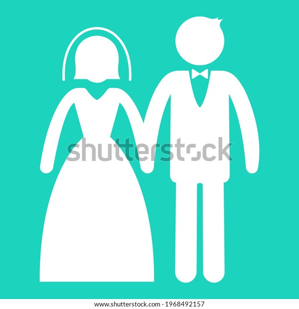 Married Wedding White Icon Man Suit Stock Vector (Royalty Free ...