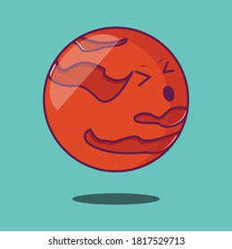 Mars Character Mascot Design Vector Stock Vector (Royalty Free ...