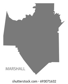 Marshall County Map Alabama Usa Grey Stock Vector (Royalty Free ...